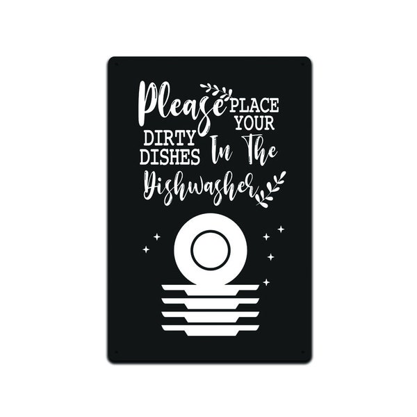 Wash Dishes Sign - Etsy
