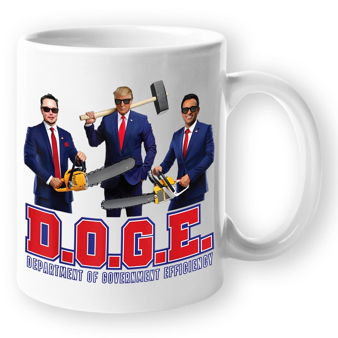 Doge Department of Government Efficiency Coffee Mug – Construction Crew ...