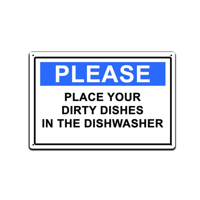 Wash Dishes Sign - Etsy Australia