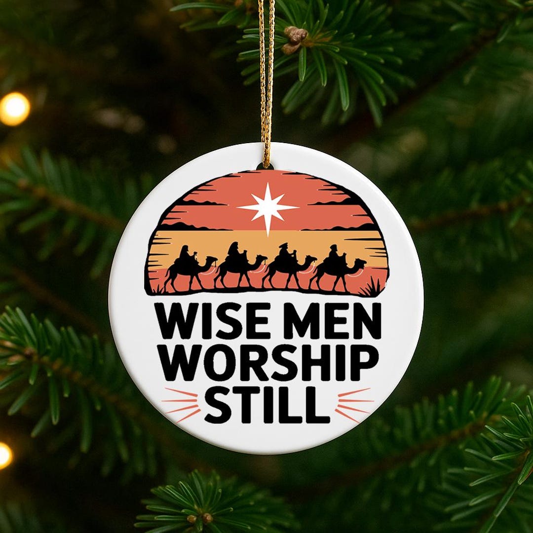 Religious Christmas Ornaments 2025 – 3" Round Ceramic Holiday Tree ...
