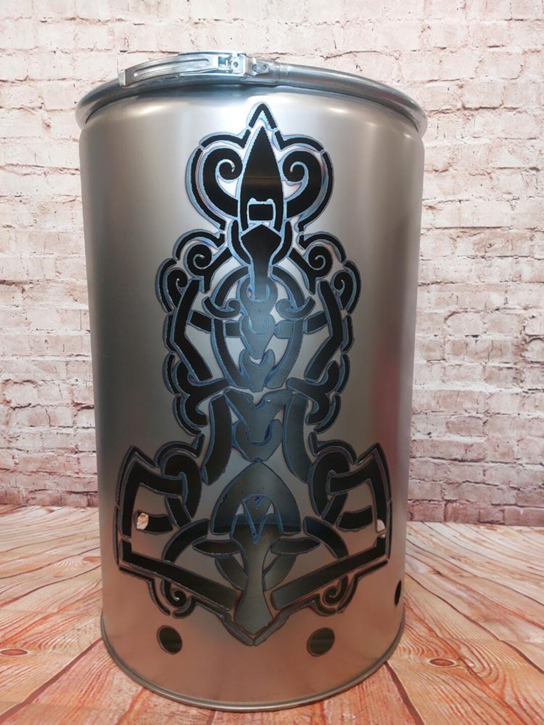 Thor's Hammer Fire Barrel | Spiritual & Mystical | Fire Pit Garden ...