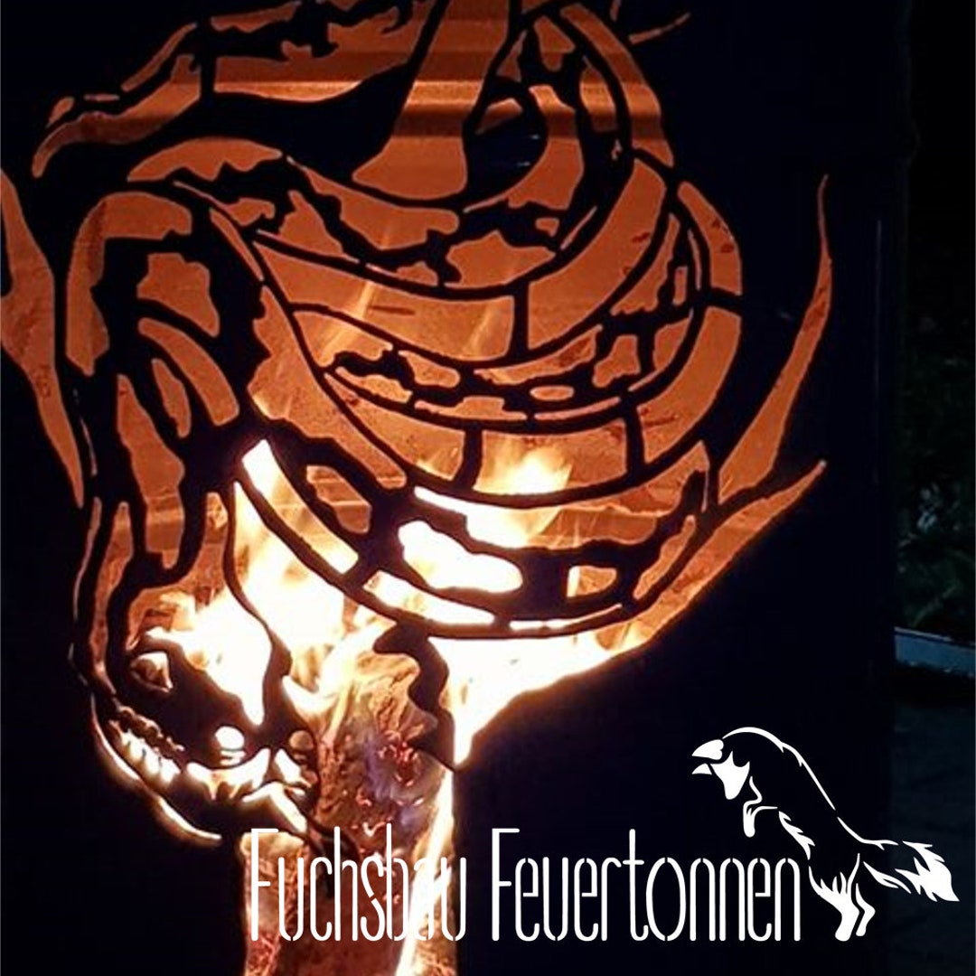 Fire Barrel Snake, Oil Barrel, Decoration, Fire Basket, Fireplace - Etsy