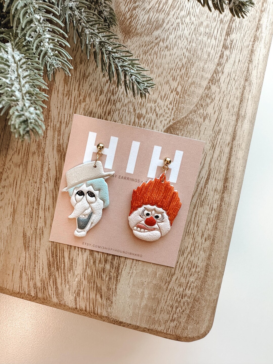 Clay Earrings Teacher Gifts Holiday Earrings Teacher Earrings Christmas ...