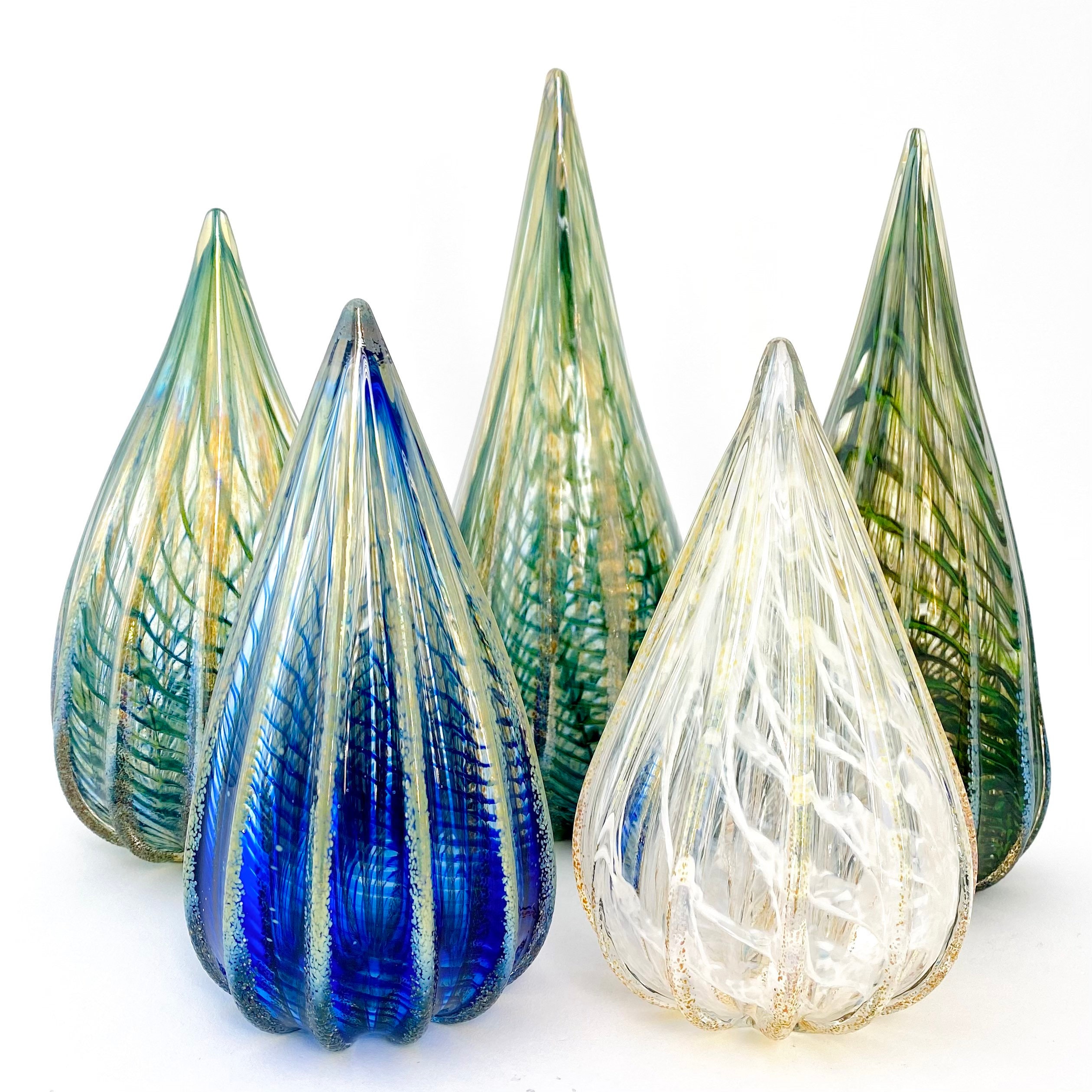 Blown Glass Tree Sculpture Christmas Tree Eleganza Forest Etsy