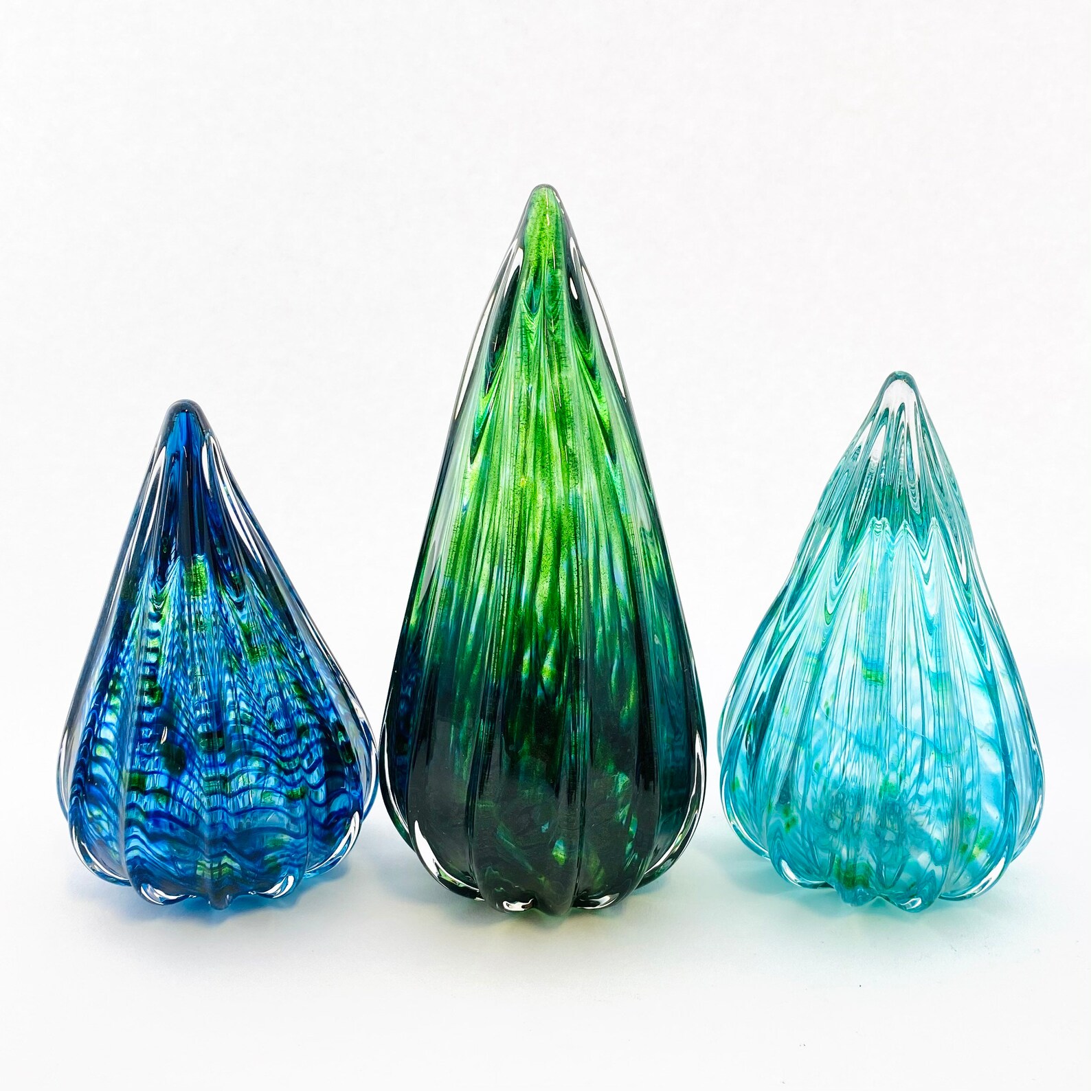 Blown Glass Tree Sculpture Christmas Tree Eleganza Forest Etsy