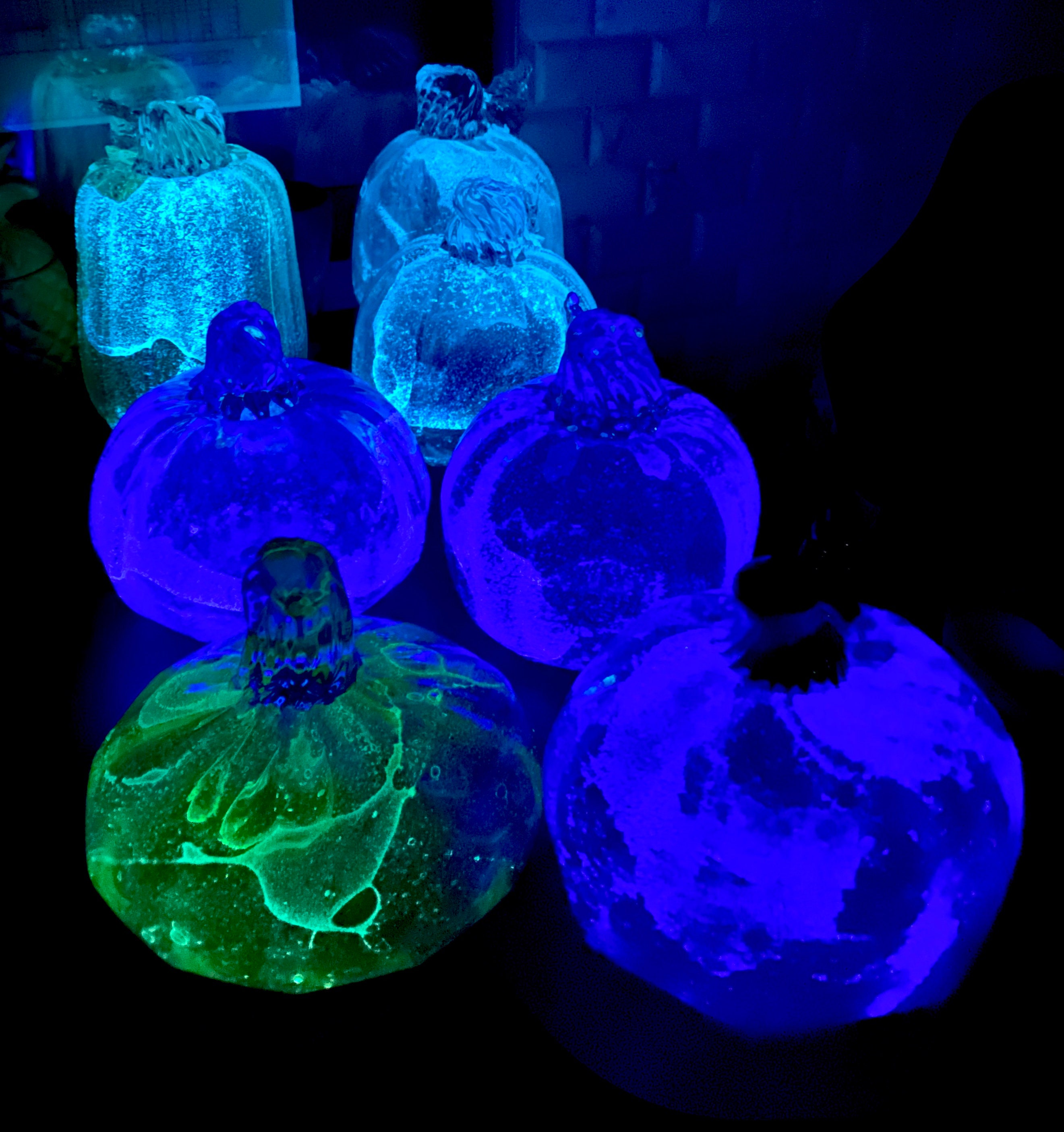 Glass GLOW Pumpkins - Etsy