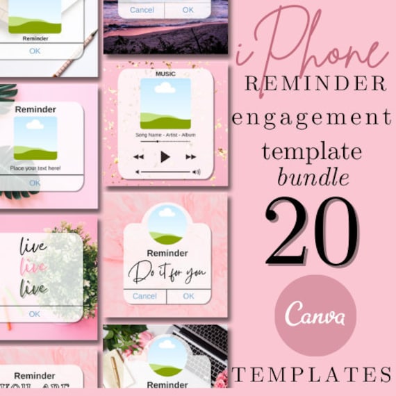 Reminder Instagram Post Engagement Canva Templates | Etsy