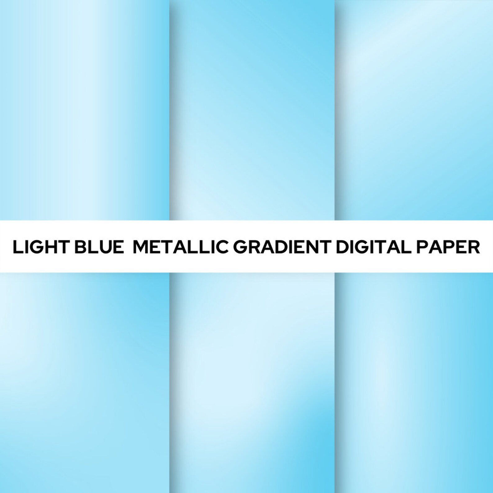Light Blue Metallic Digital Paper, Light Blue Background, Light Blue ...