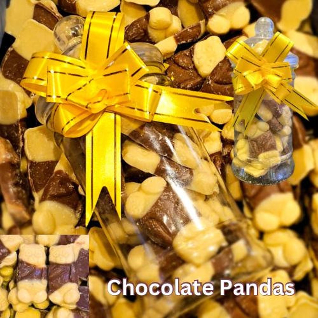 Chocolate Panda White and Milk Chocolate Animal Figures Chocolate ...