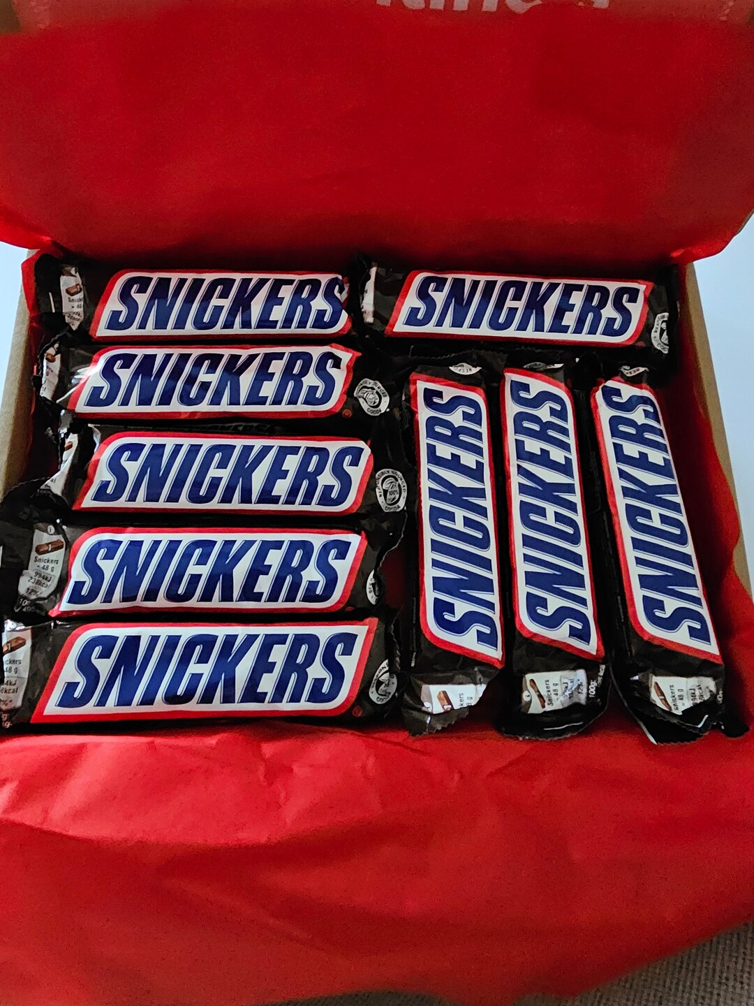 Box of 9 Snickers Chocolate Box Gift Box, Birthday Gift, Anniversary ...