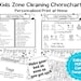 Kids Zone Cleaning Chore Chart, Flylady Kids Printables, Visual Chore ...