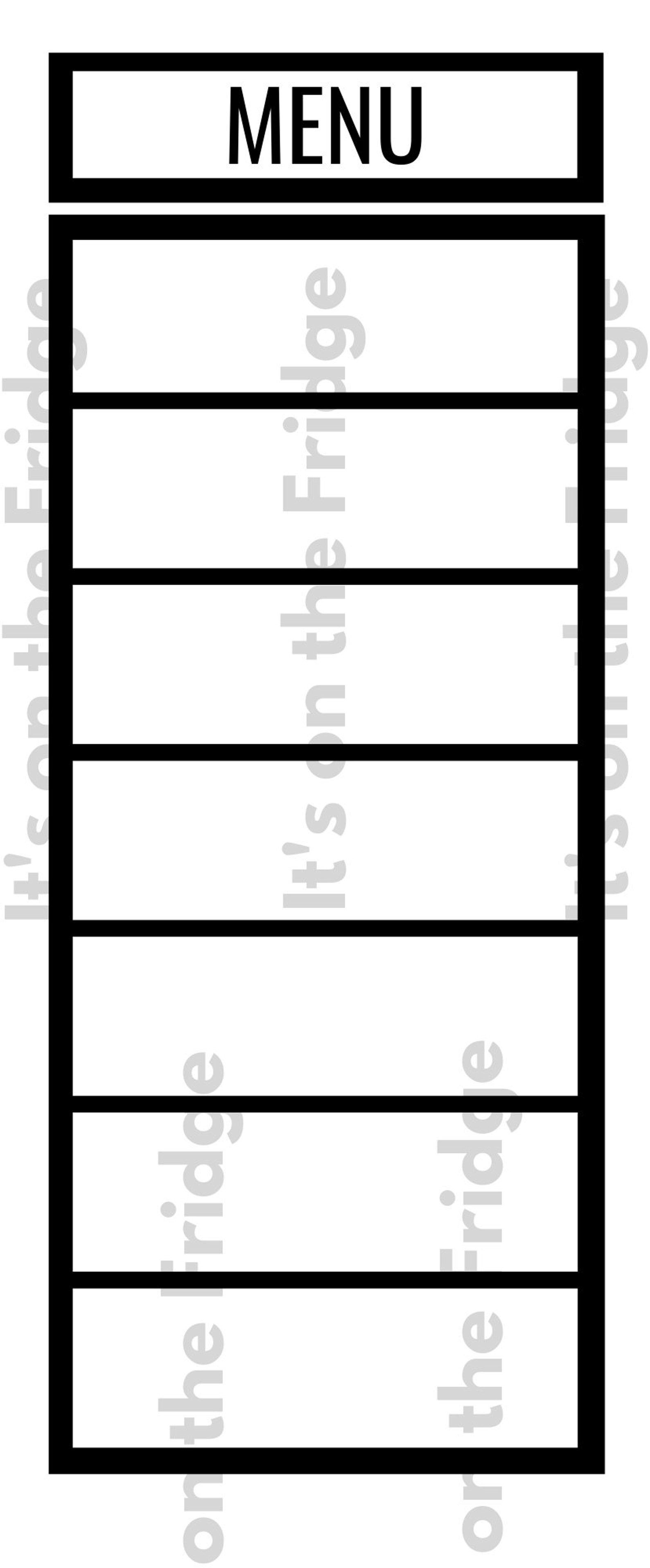 Printable Menu Planning Bundle, Grocery List, Inventory, Simple, Modern ...