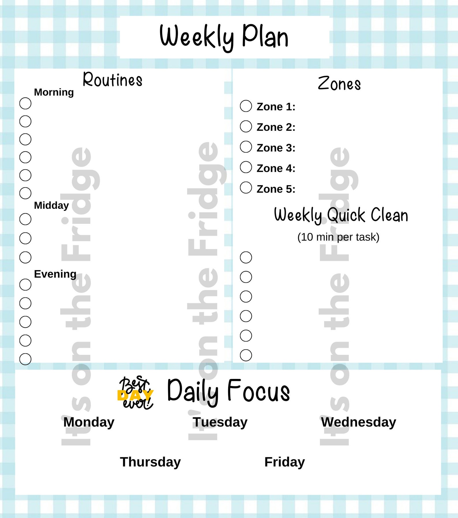 Printable Flylady Control Journal Fly Lady Planner Zone - Etsy