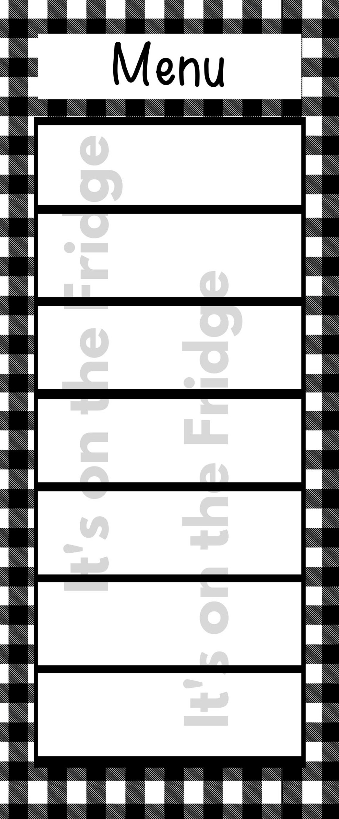 Printable Editable Menu Planning Bundle, Grocery List, Inventory ...