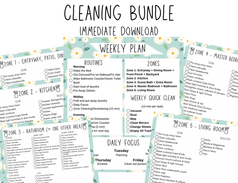 Printable Flylady Control Journal Fly Lady Planner Zone - Etsy