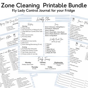 Printable Flylady Control Journal, Fly Lady Planner, Zone Cleaning ...