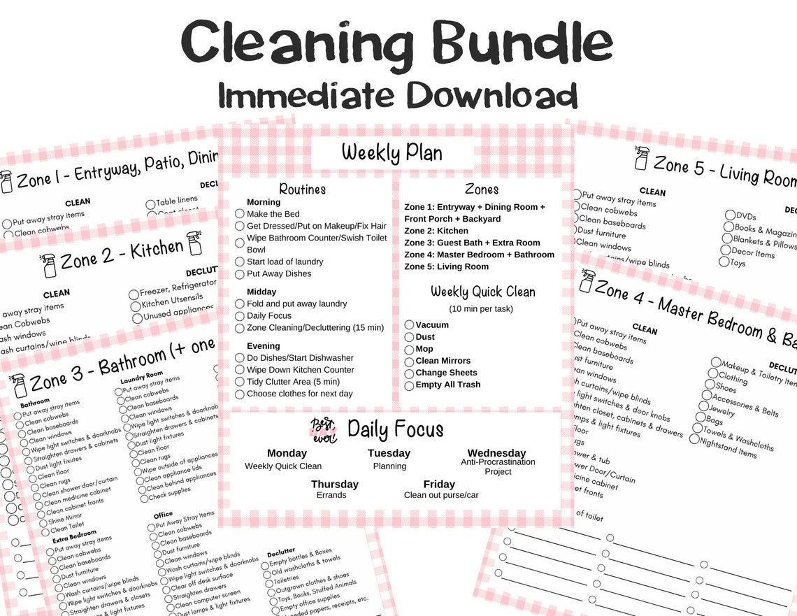 Printable Flylady Control Journal Fly Lady Planner Zone - Etsy