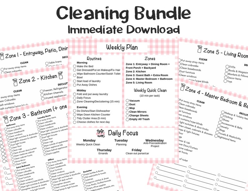 Printable Flylady Control Journal Fly Lady Planner Zone - Etsy