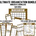 Printable Ultimate Organization Bundle, Meal Planning, Cleaning Routine ...