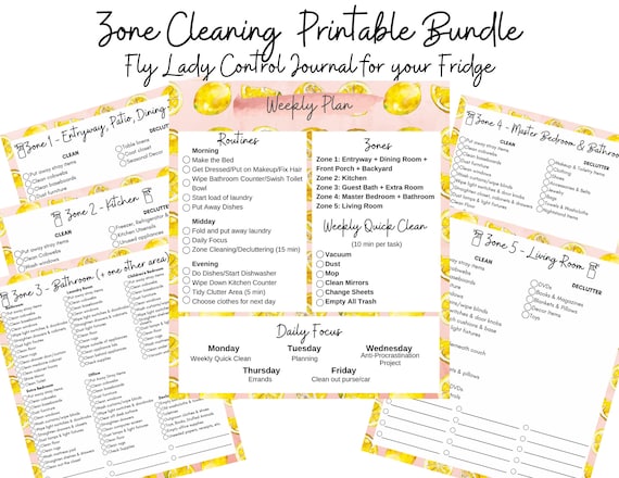 Printable Flylady Control Journal Fly Lady Planner Zone - Etsy