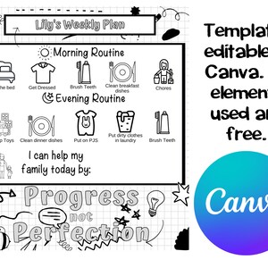 Kids Zone Cleaning Chore Chart, Flylady Kids Printables, Visual Chore ...