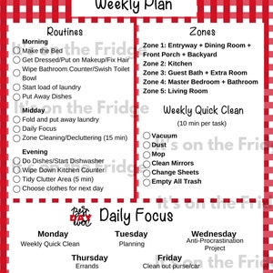 Printable Ultimate Organization Bundle, Meal Planning, Cleaning ...