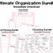 Printable Ultimate Organization Bundle, Meal Planning, Cleaning Routine ...