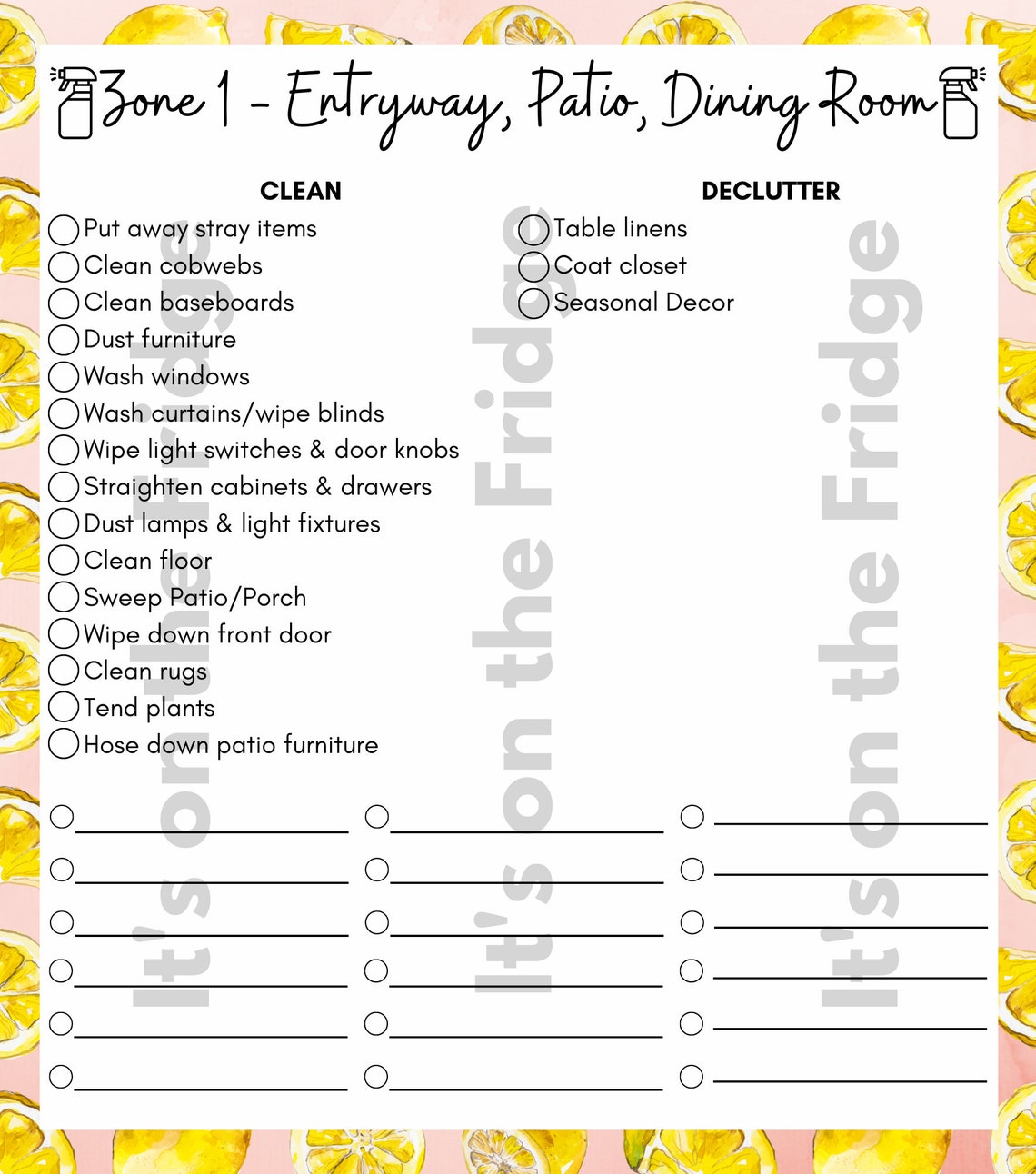 Printable Flylady Control Journal Fly Lady Planner Zone - Etsy