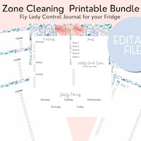 Printable Flylady Control Journal, Fly Lady Planner, Zone Cleaning ...