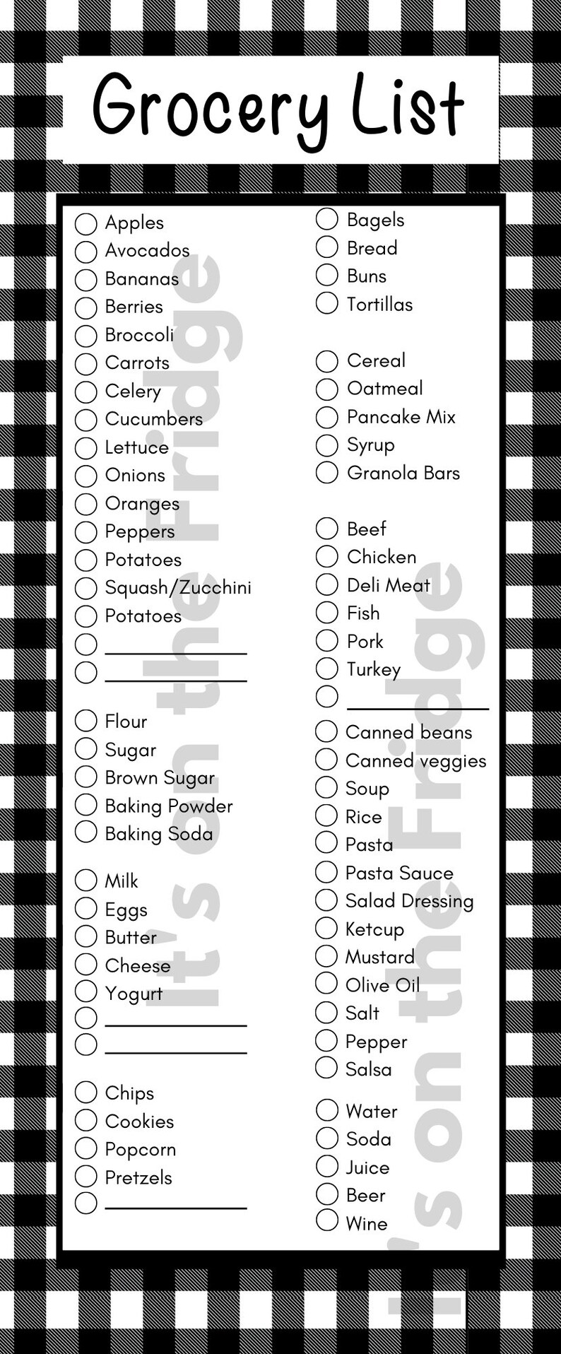 Printable Menu Planning Bundle, Grocery List, Inventory Printable ...