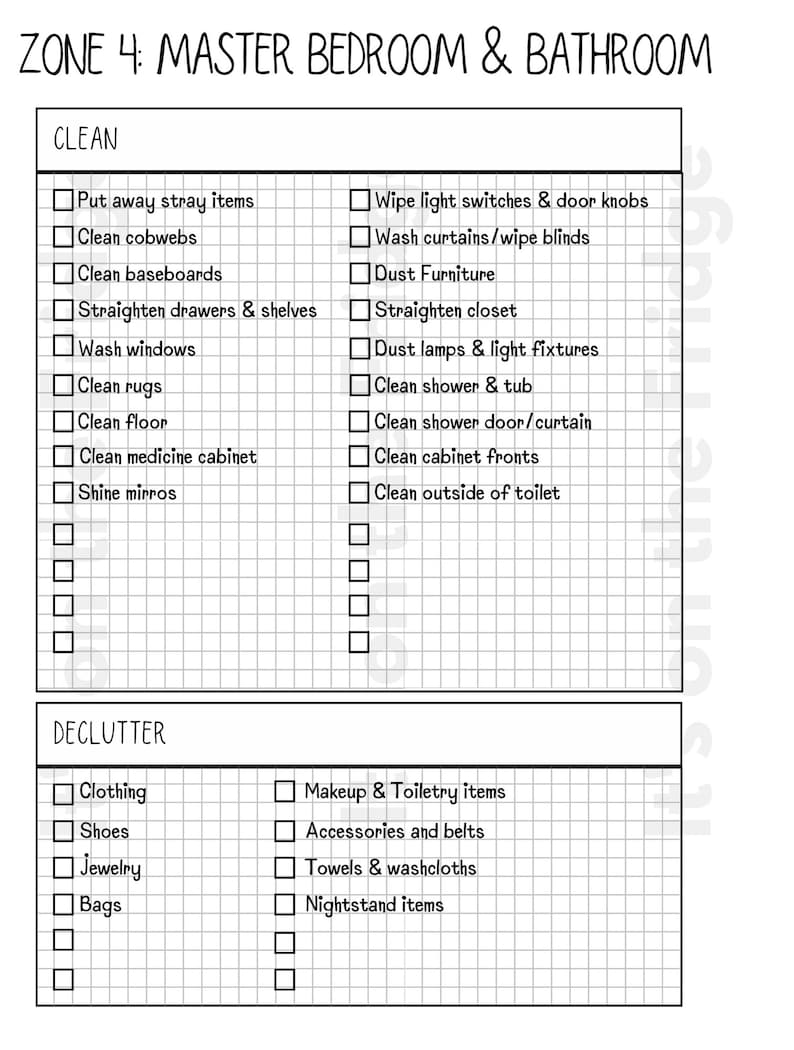 Flylady Control Journal – Happy Planner Printable Cleaning Planner ...