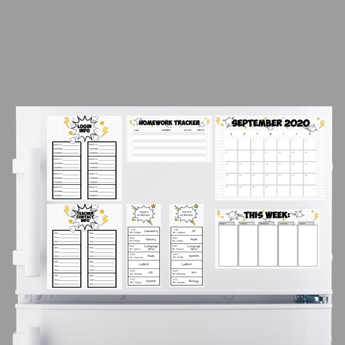 Printable Distance Learning Organization Bundle Calendar - Etsy