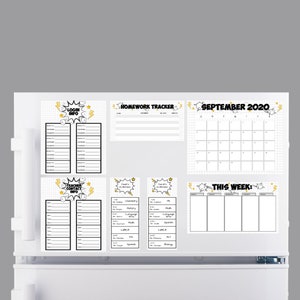 Printable Distance Learning Organization Bundle, Calendar, Password ...