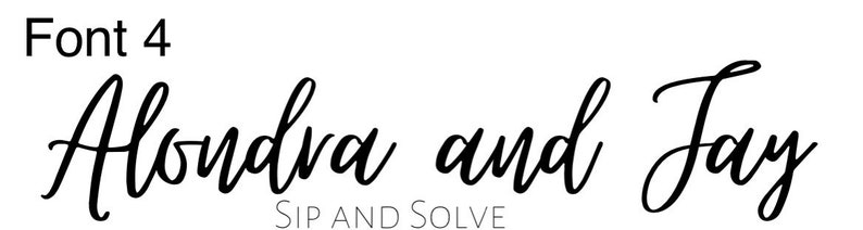 Wedding Sip and Solve - Etsy