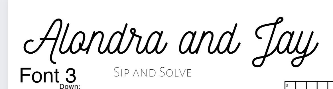Wedding Sip and Solve - Etsy