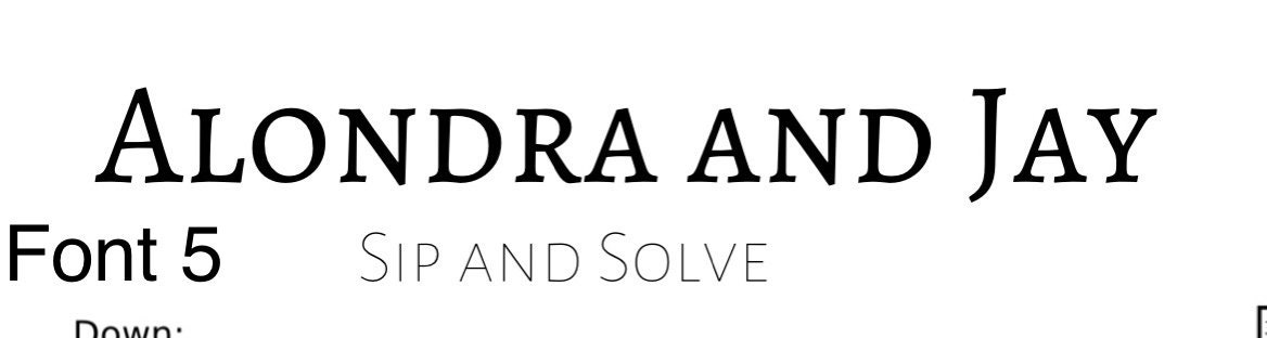 Wedding Sip and Solve - Etsy