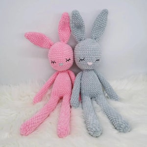 Crochet Bunny Pattern. Classic Long Legged Bunny Toy. Amigurumi Rabbit ...