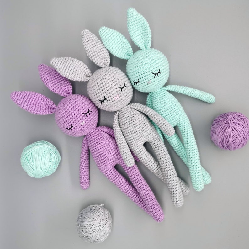 Crochet Bunny Pattern. Classic Long Legged Bunny Toy. - Etsy