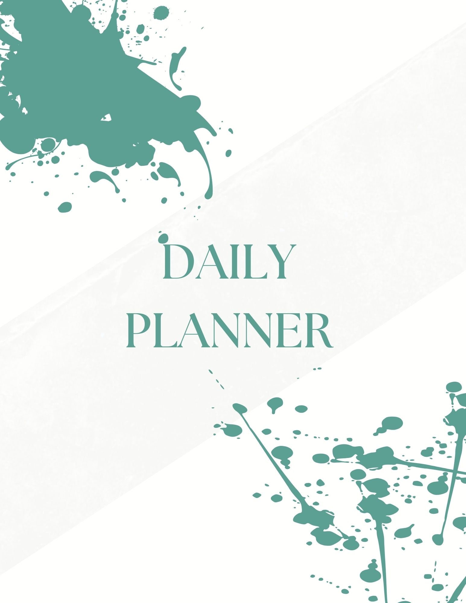 Green Daily Planner Instant Download 2024 - Etsy