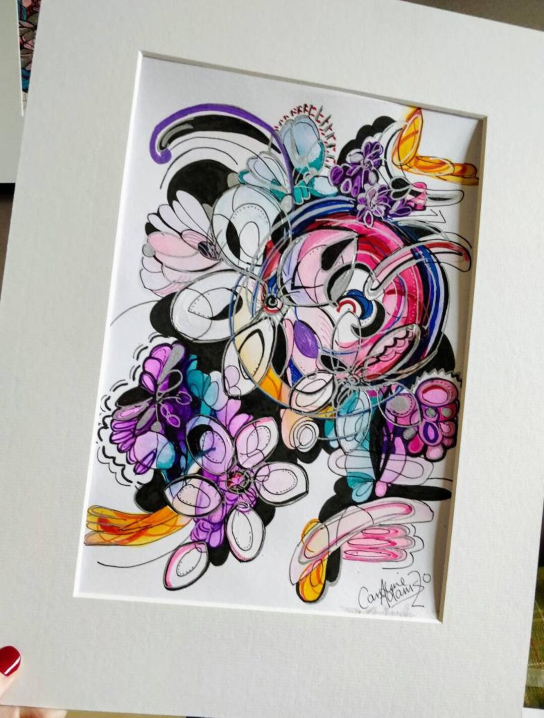 Abstract A4 Painting. Nature and Abstract Inspired. - Etsy