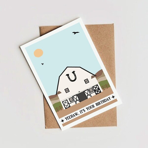 Yellowstone Card - Etsy