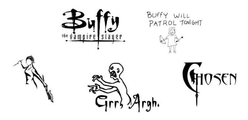 Buffy the Vampire Slayer Logos Bulk. Buffy Logo Grr Argh | Etsy