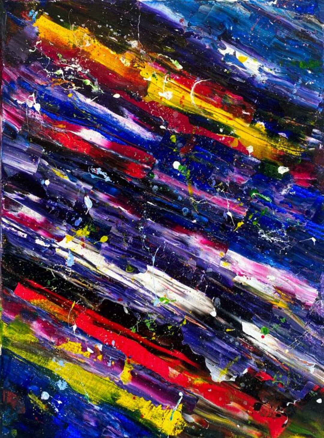 Colors of the City Original Abstract Acrylic Painting by Cami Taylor ...