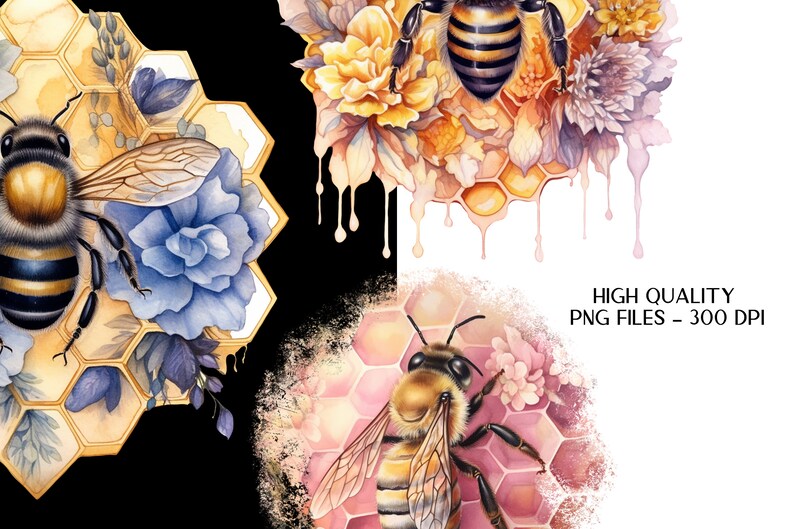 Honey Bee Png, Bumble Bee Sublimation Png, Bee Sublimation Designs ...