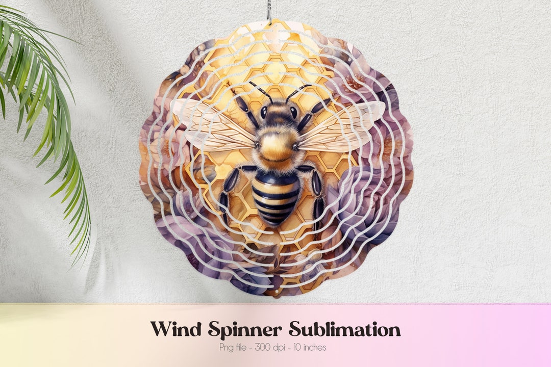 Bee Wind Spinner Png, Wind Spinner Bee Sublimation, Honey Bee ...