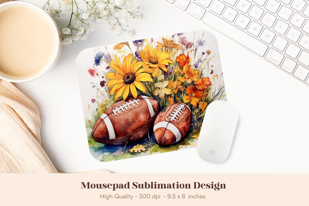 Football Mousepad Png, Sports Mouse Pad Sublimation Designs, Fall ...