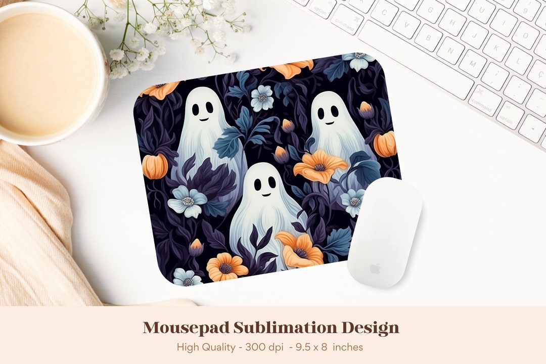 Ghost Mousepad Png, Mouse Pad Sublimation Design, Fall Sublimation ...