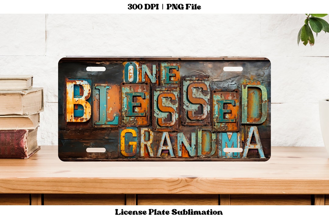 License Plate Sublimation, License Plate Png, Gramma License Png ...