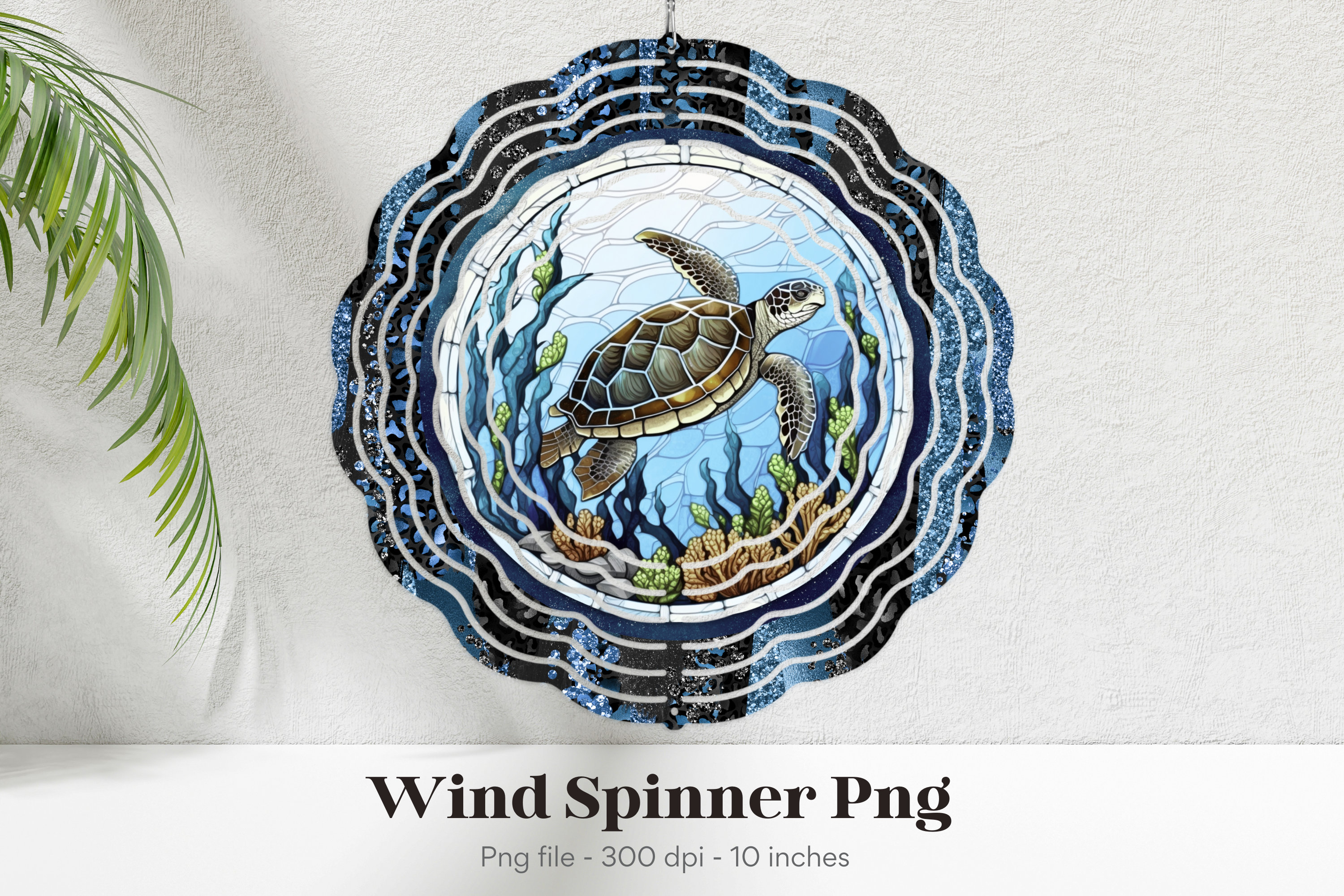 Sea Turtle Wind Spinner Png, Sea Turtle Png, Turtle Stained Glass ...