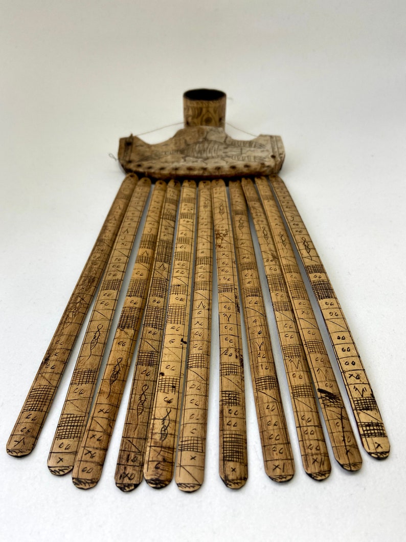 Old Calendar Sumatra Batak Indonesia Bamboo and Bones - Etsy